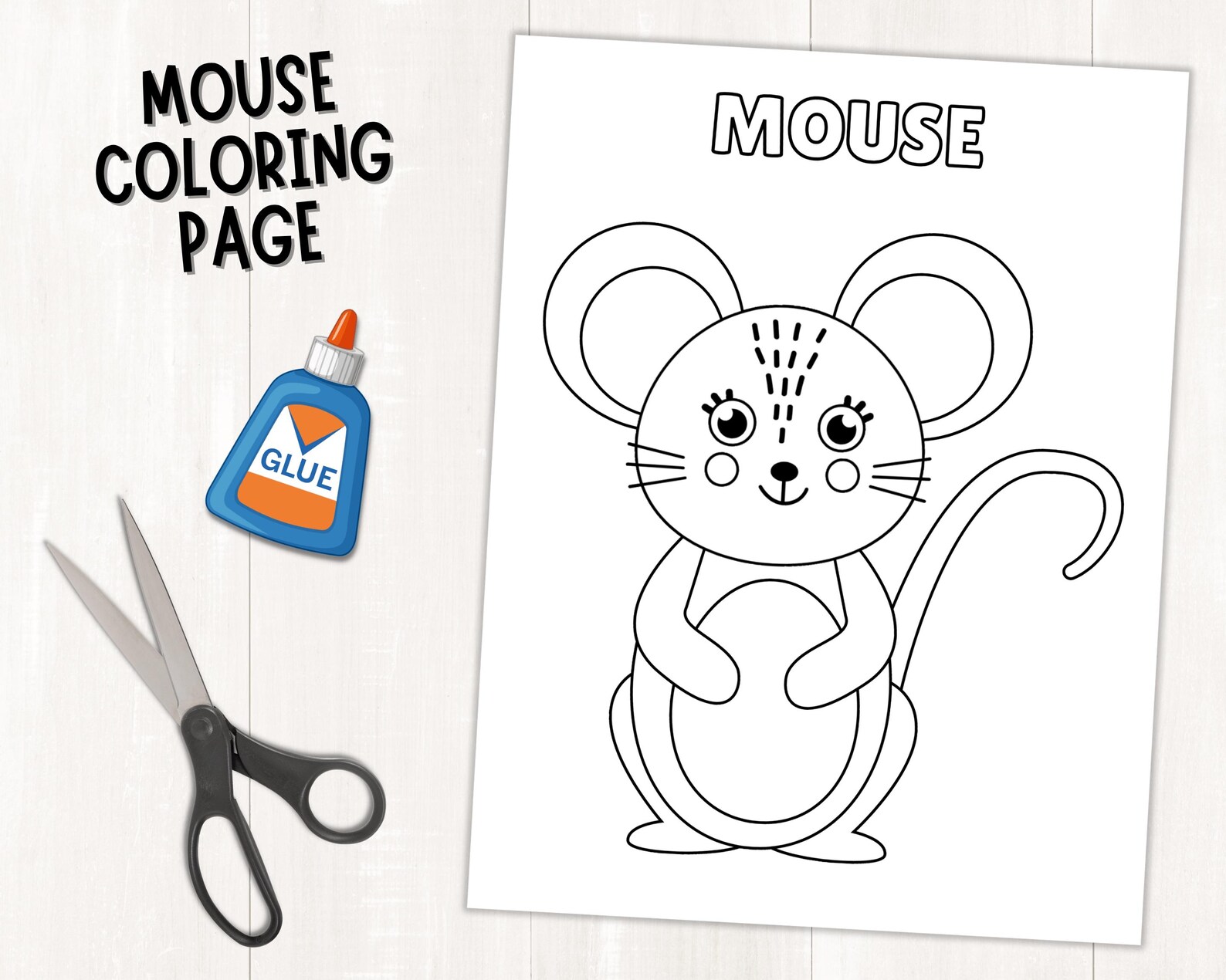 Printable Mouse Craft Template | Pet Craft Activity | Animal Craft ...