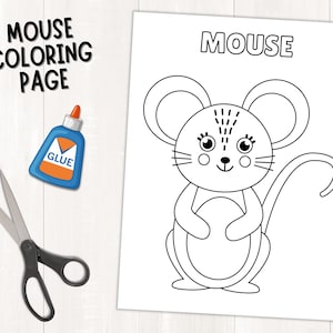 Printable Mouse Craft Template | Pet Craft Activity | Animal Craft ...