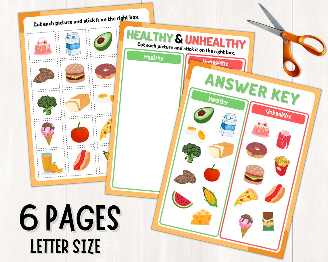 Food Groups Sorting Activity | Printable | Healthy Vs Unhealthy Food ... Food Groups Sorting Activity | Printable | Healthy Vs Unhealthy Food ...