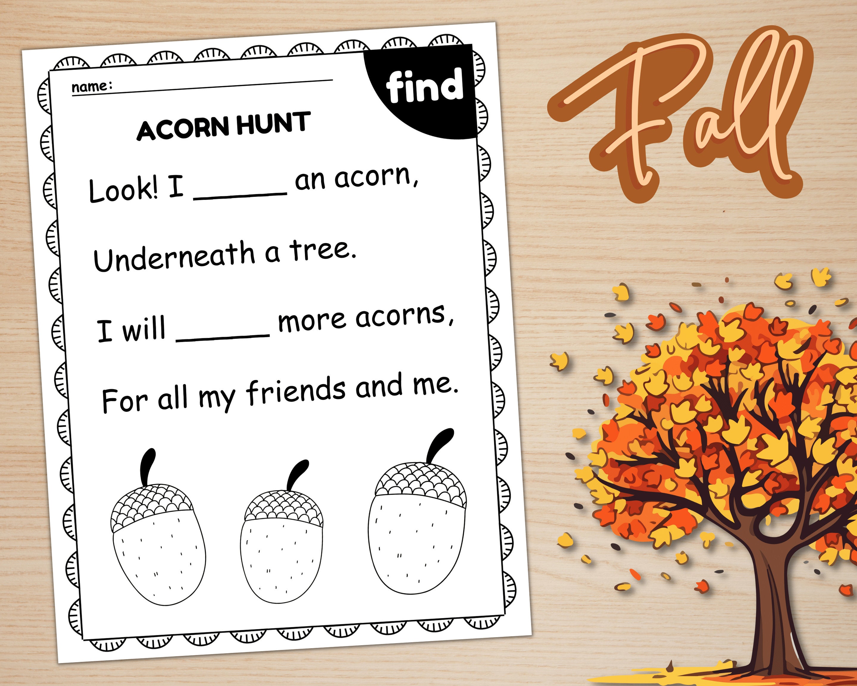 Fall Sight Word Poems | Sight Word Worksheets | Fall Songs | 16 Poems ...