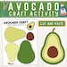 Printable Avocado Craft Template | Cinco De Mayo Craft | Build an ...