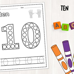 Number Dot Marker 0-10 Worksheets | Counting Do-a-dot Printables ...