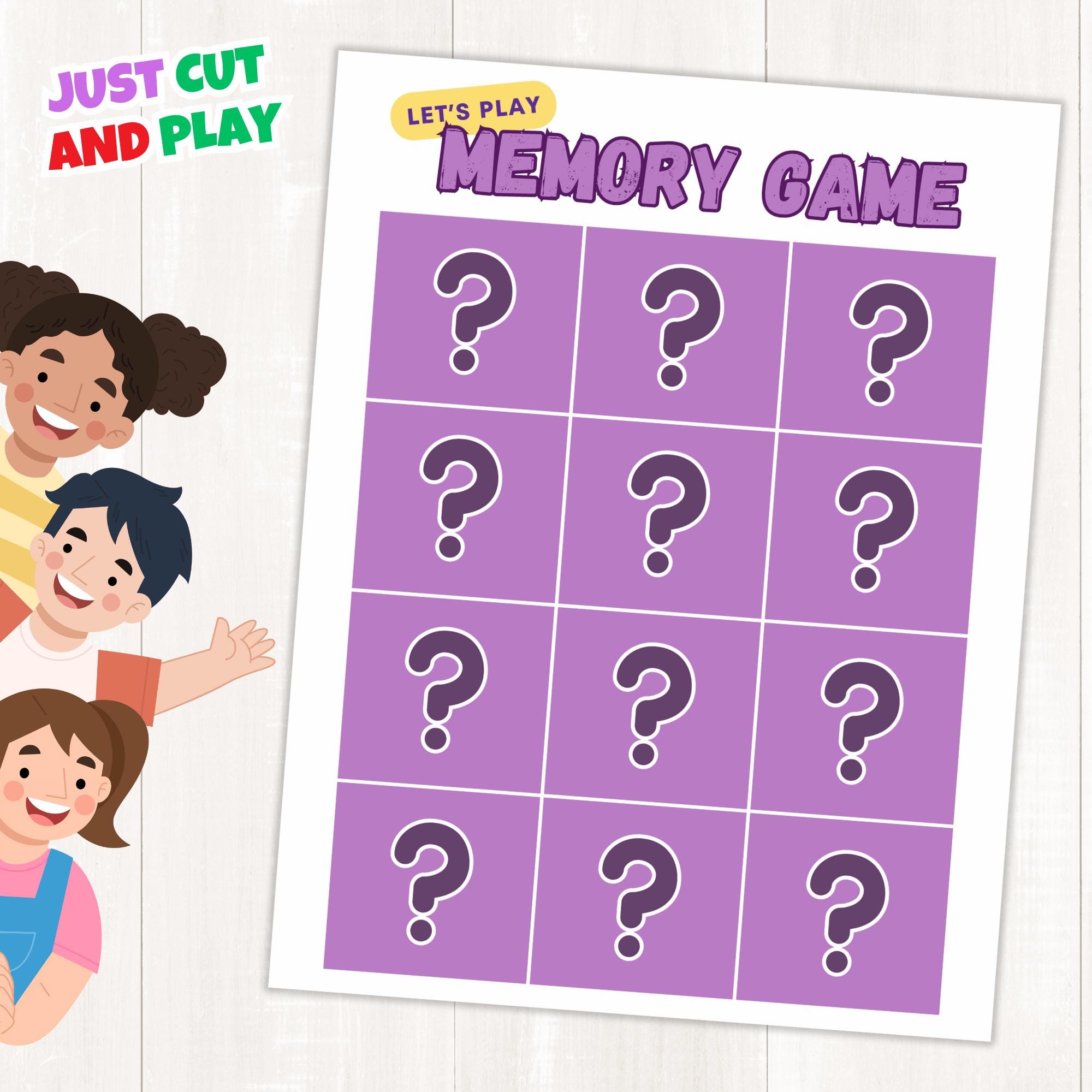 2D and 3D Shapes Memory Game for Kids | 2D Shape Matching Cards ...