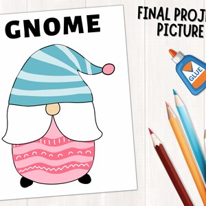 Printable Easter Gnome Craft | Build a Gnome | Spring Gnome Craft ...