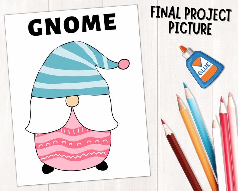 Printable Easter Gnome Craft | Build a Gnome | Spring Gnome Craft ...