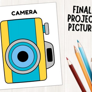 Printable Camera Craft for Kids | Camera Cut & Paste Craft Template ...