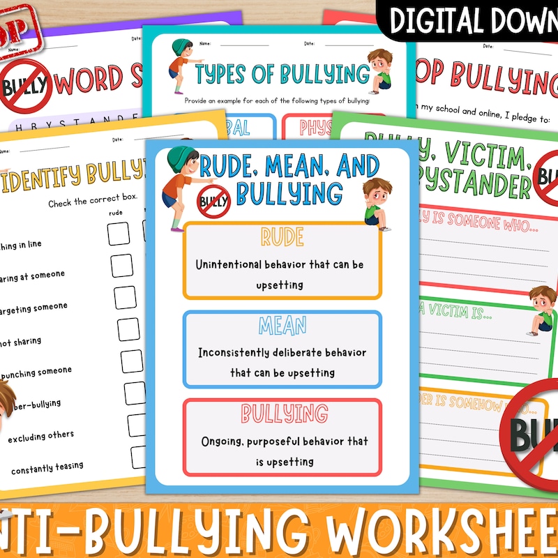 Anti Bullying Download - Etsy