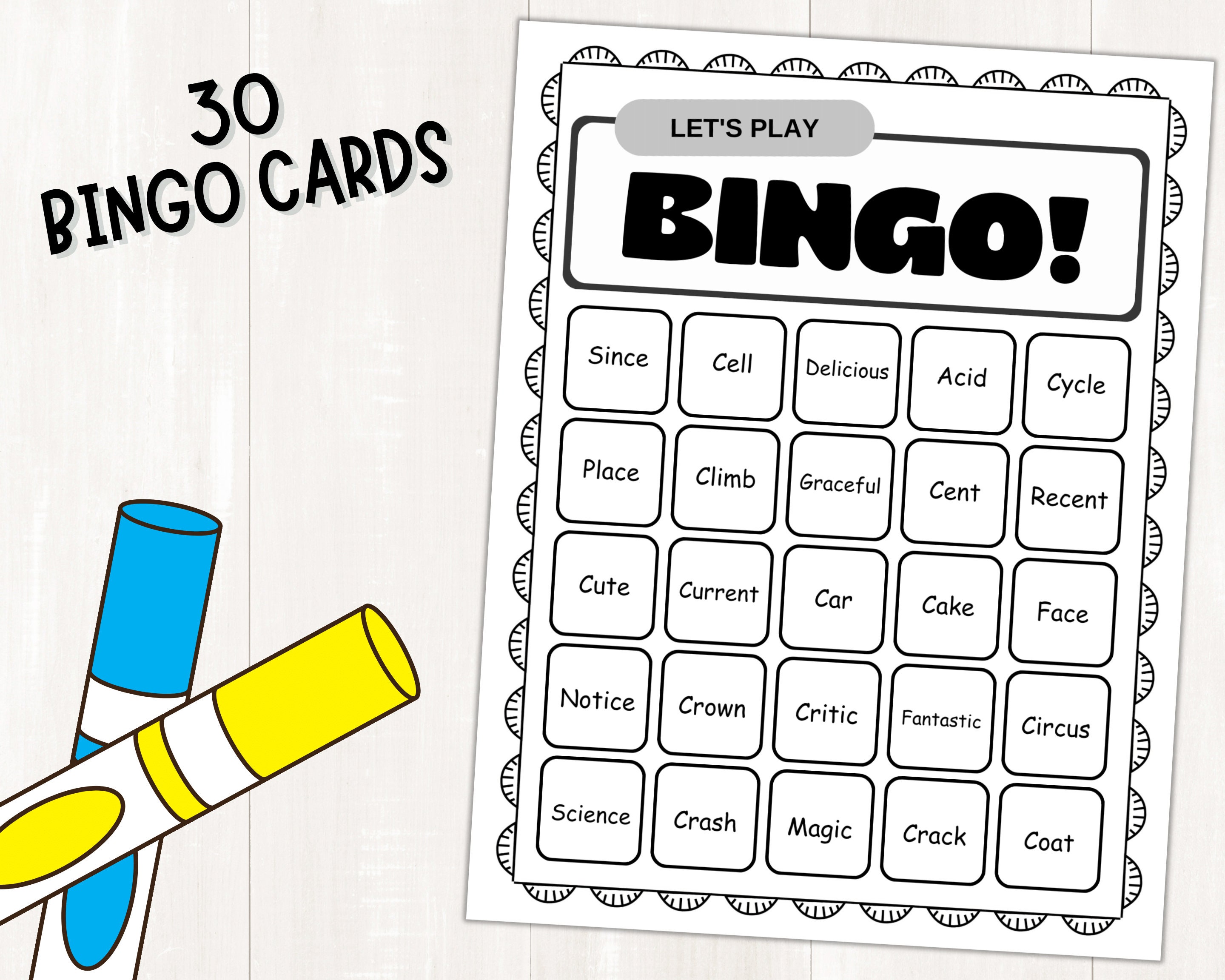 Hard C and Soft C Bingo Game Phonics Bingo Game Printable Game for Kids ...