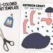 Printable Ostrich Craft Template for Kids | African Animal Activity ...
