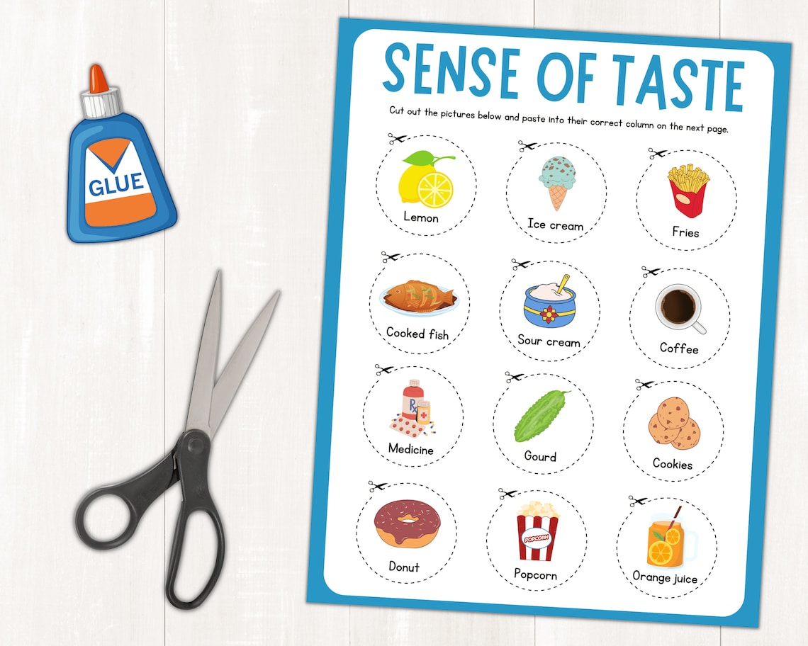 Sense of Taste Sorting Activity | Sorting Food Based on Taste Activity ...