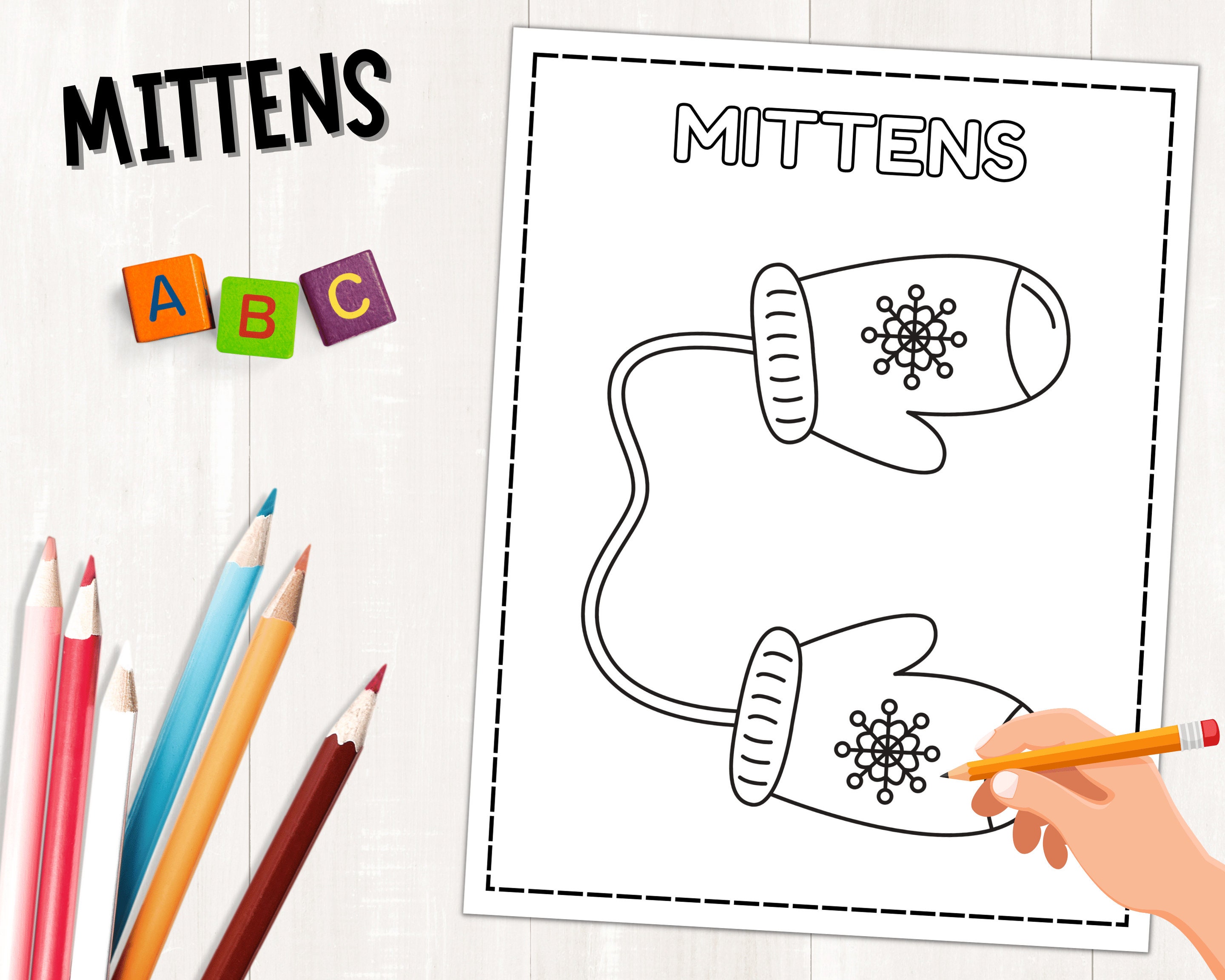 Winter Wear Coloring Pages | Clothes Coloring Sheets | Winter Activity ...