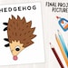 Printable Hedgehog Craft | Build a Hedgehog | Fall Craft Activity ...
