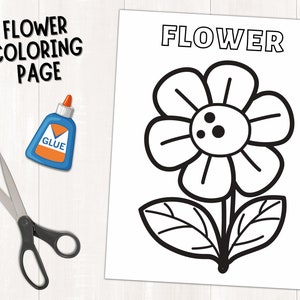Printable Flower Printable Craft Template | Build a Flower | Spring ...
