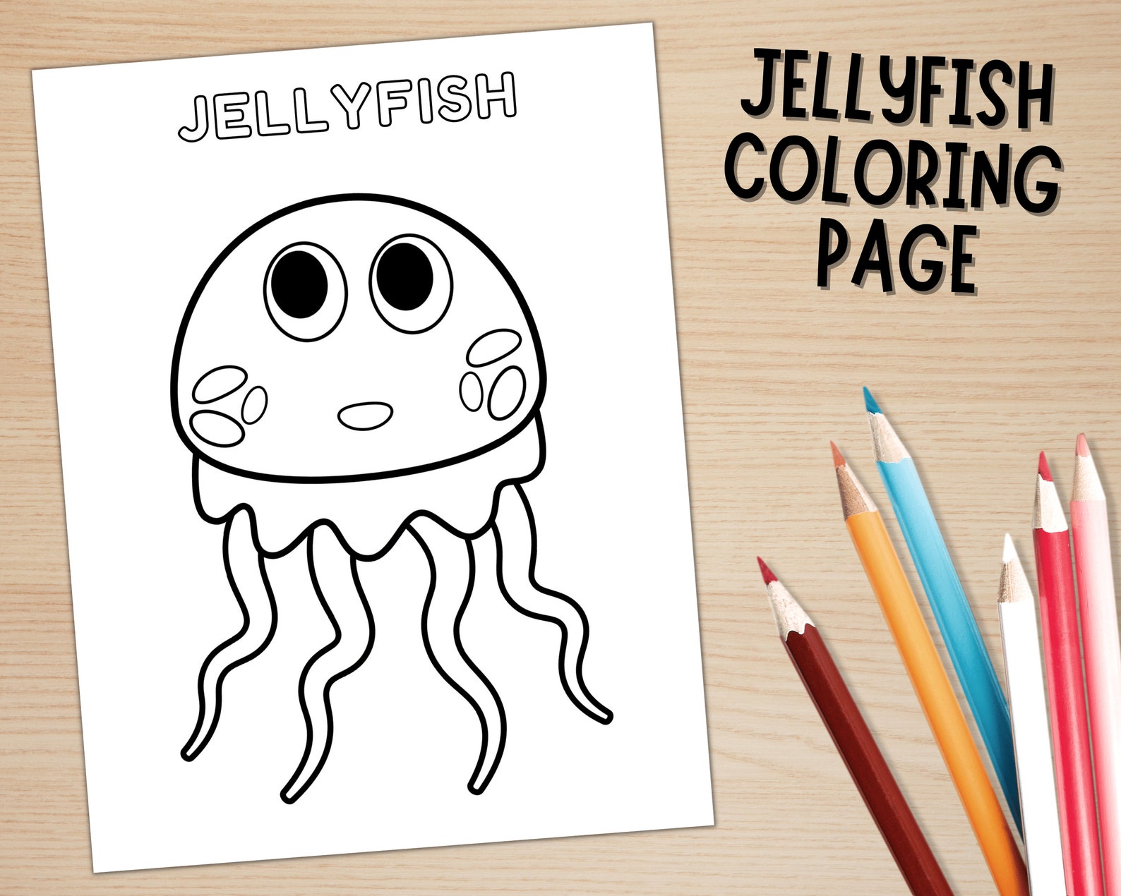 Jellyfish Craft Sea Life Activity Ocean Animals Craft Cut & Paste ...