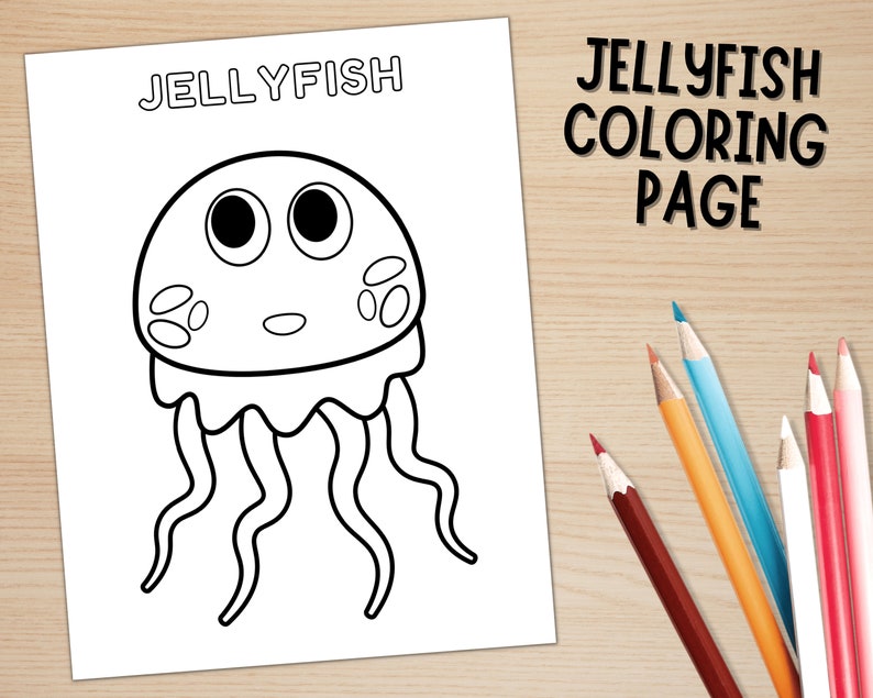 Jellyfish Craft | Sea Life Activity | Ocean Animals Craft | Cut & Paste ...