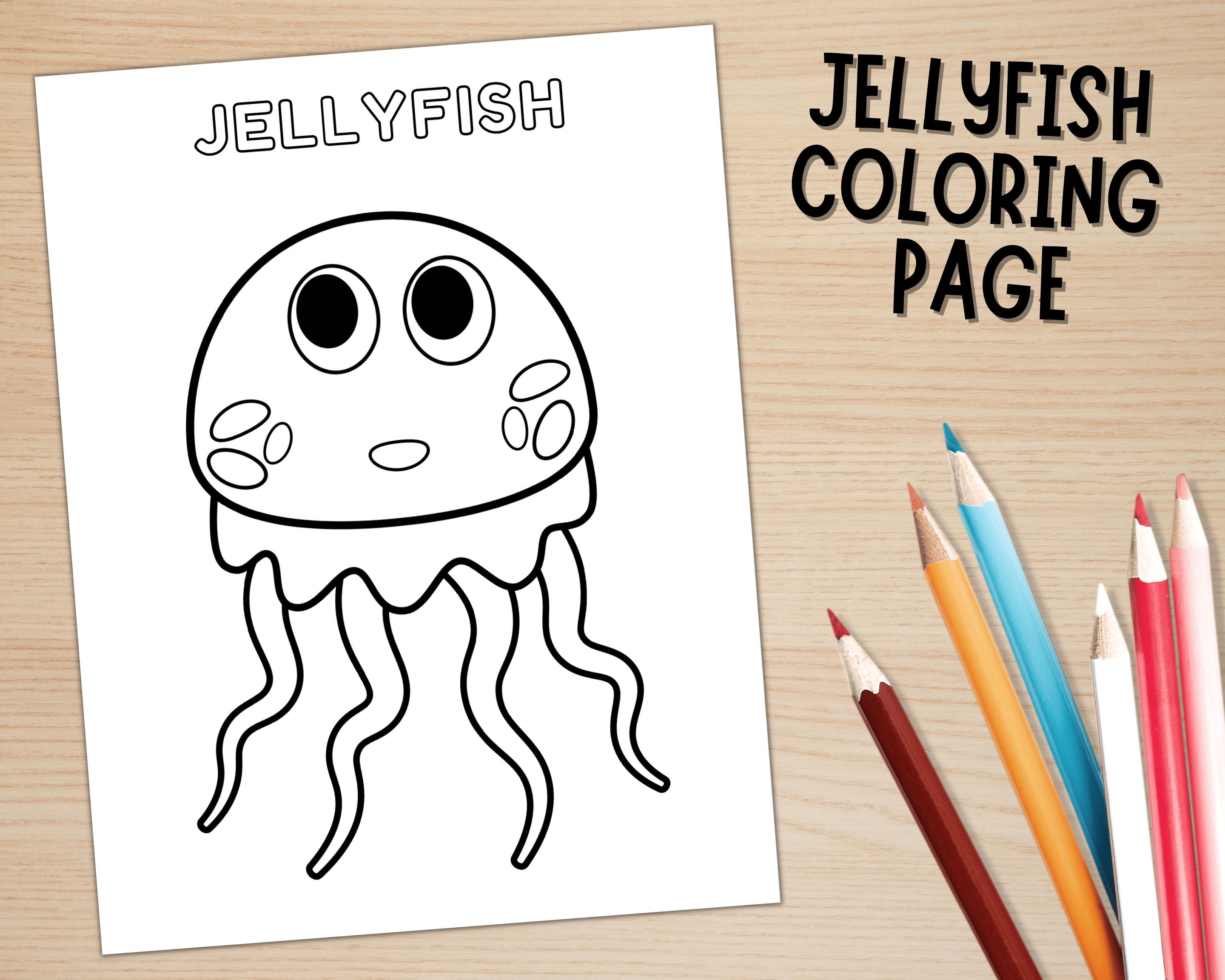 Jellyfish Craft Sea Life Activity Ocean Animals Craft Cut & Paste ...