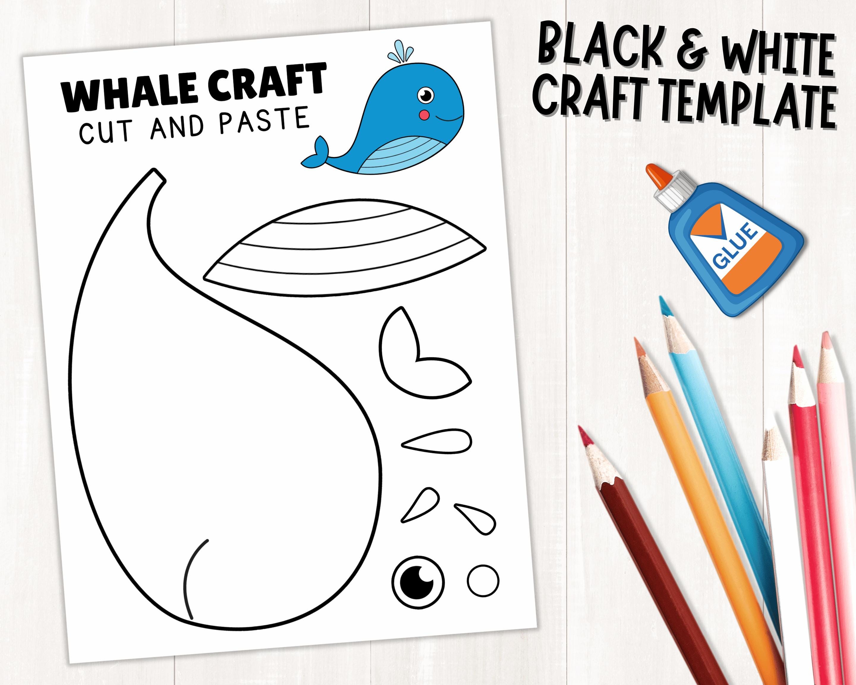 Printable Whale Craft | Build a Paper Wale Craft Activity | Ocean ...