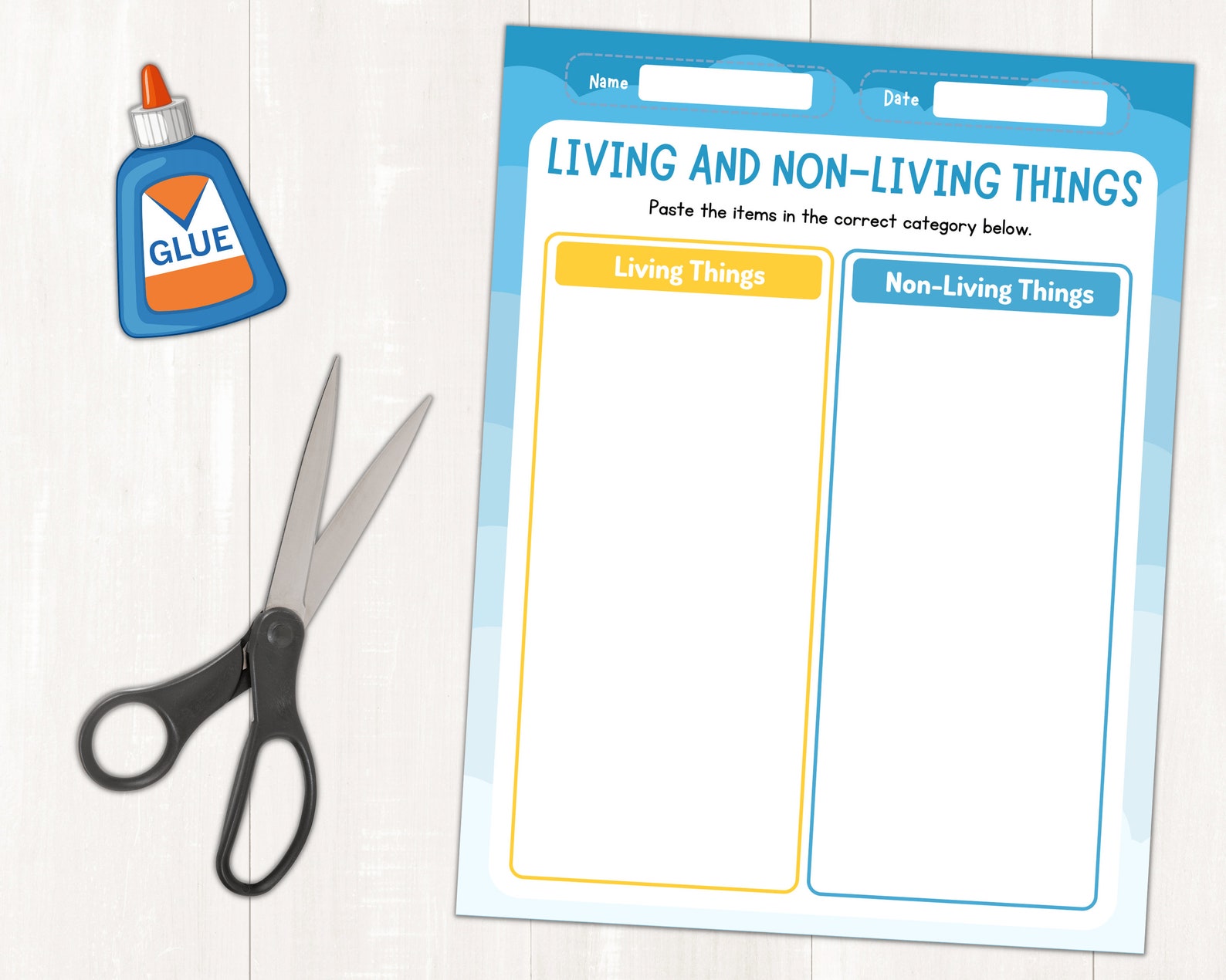 Living and Non-living Things Sorting Activity, Identifying Living and ...