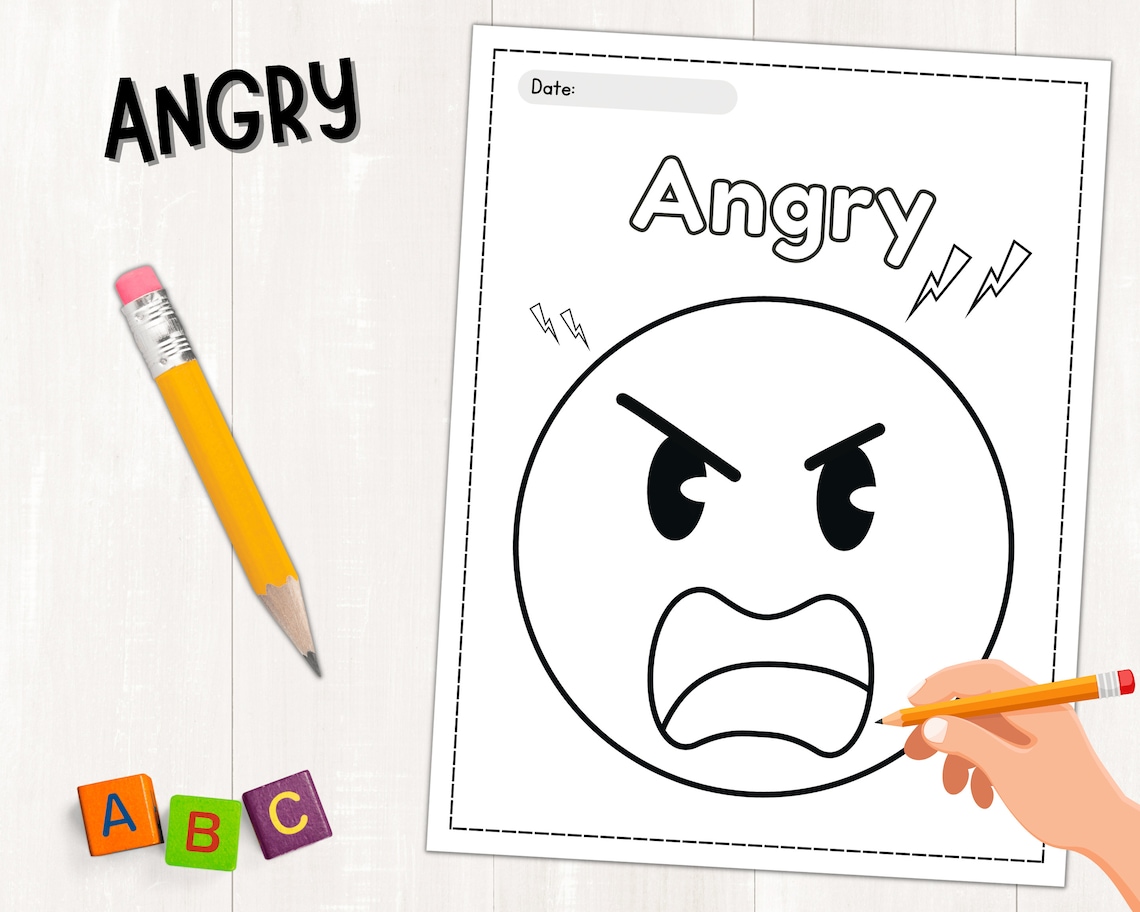 Emotions Coloring Pages for Kids Social Emotional Learning Emotions and ...