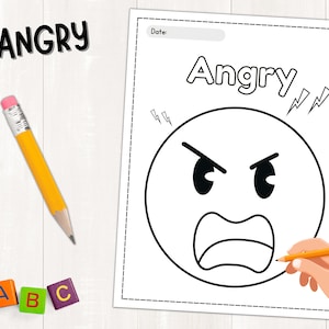 Emotions Coloring Pages for Kids | Social Emotional Learning | Emotions ...