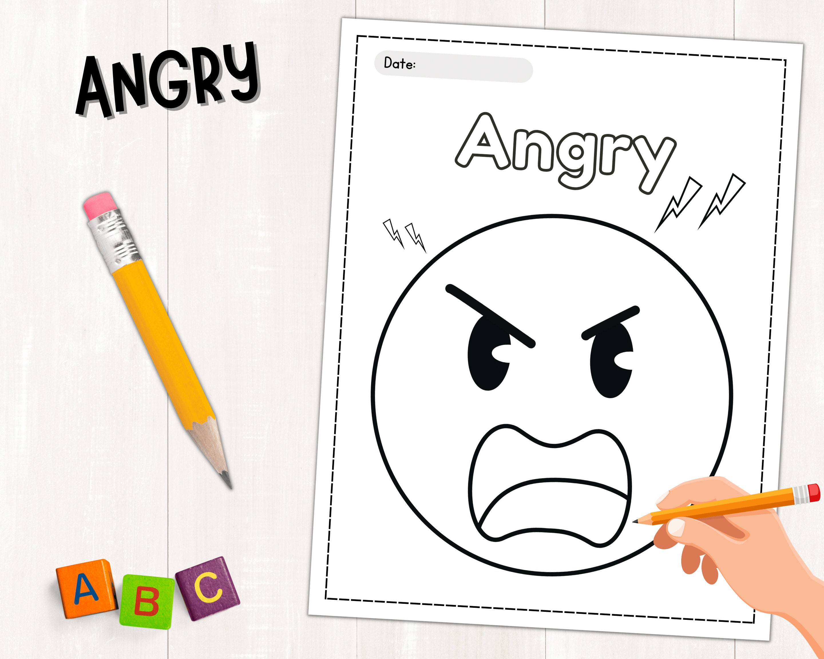 Emotions Coloring Pages for Kids | Social Emotional Learning | Emotions ...
