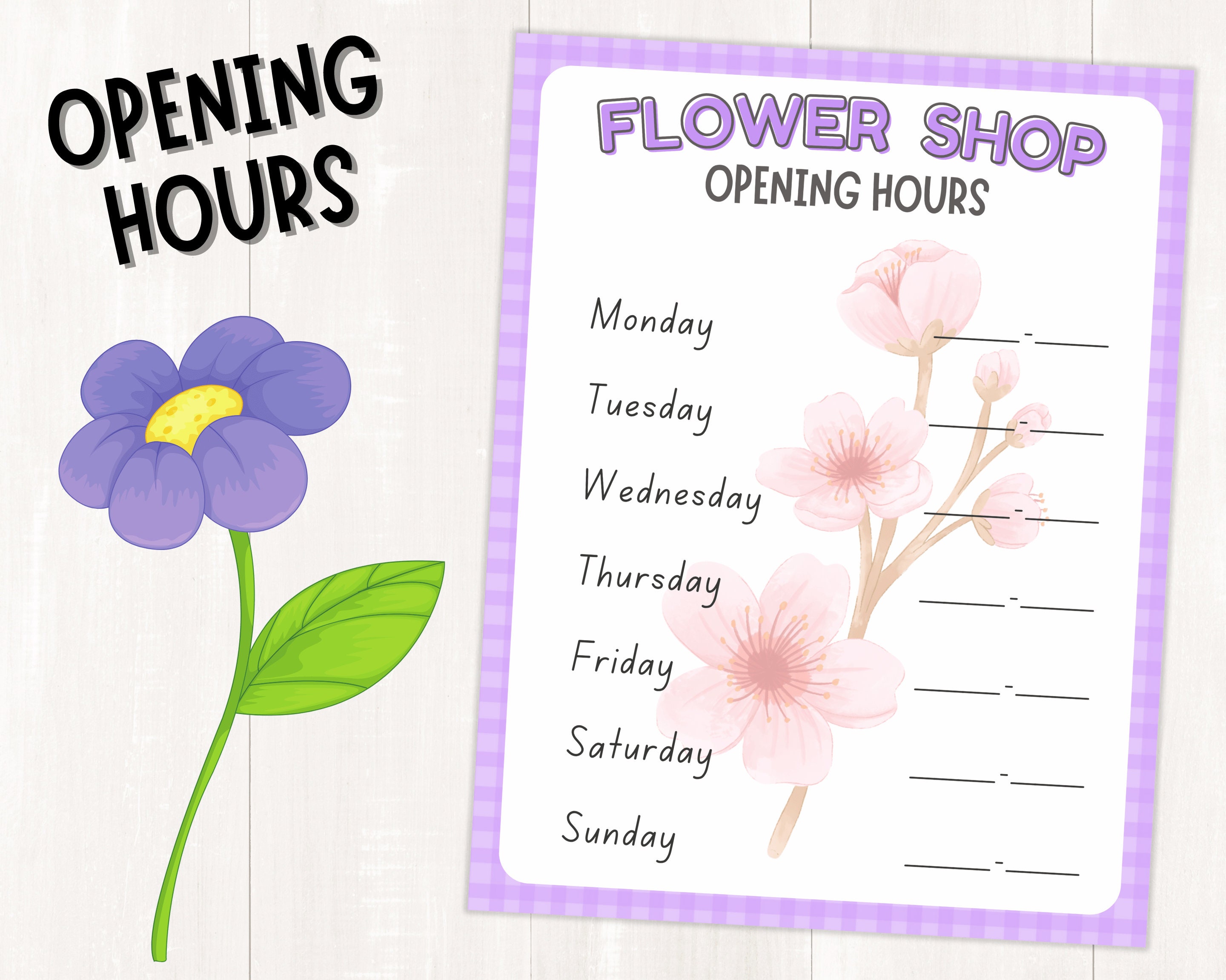 Flower Shop Dramatic Play Printables Florist Pretend Play Spring ...