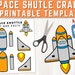 Printable Space Shuttle Craft for Kids | Outer Space Activity | Color ...