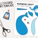 Printable Narwhal Craft for Kids | Ocean Animal Activity | Winter ...