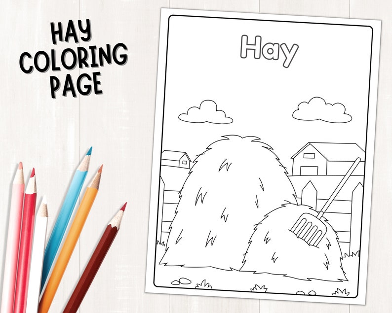Printable Farm Coloring Pages for Kids, Farm Animals Coloring Sheets ...
