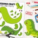 Printable Iguana Craft Template | Rainforest Animal for Kids | Reptile ...