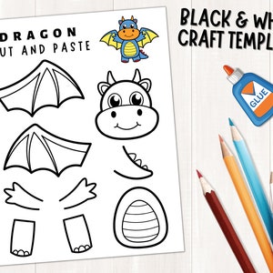 Printable Dragon Craft for Kids | Fairytales Activities | Build a ...