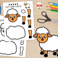 Lamb Craft Template | Farm Animal Activities | Easter Spring Paper Bag ...