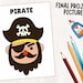 Pirate Craft Template for Kids | Printable Cut & Paste Activity ...