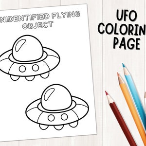 UFO Printable Craft, Outer Space Activity, Build a UFO, Space Ship ...