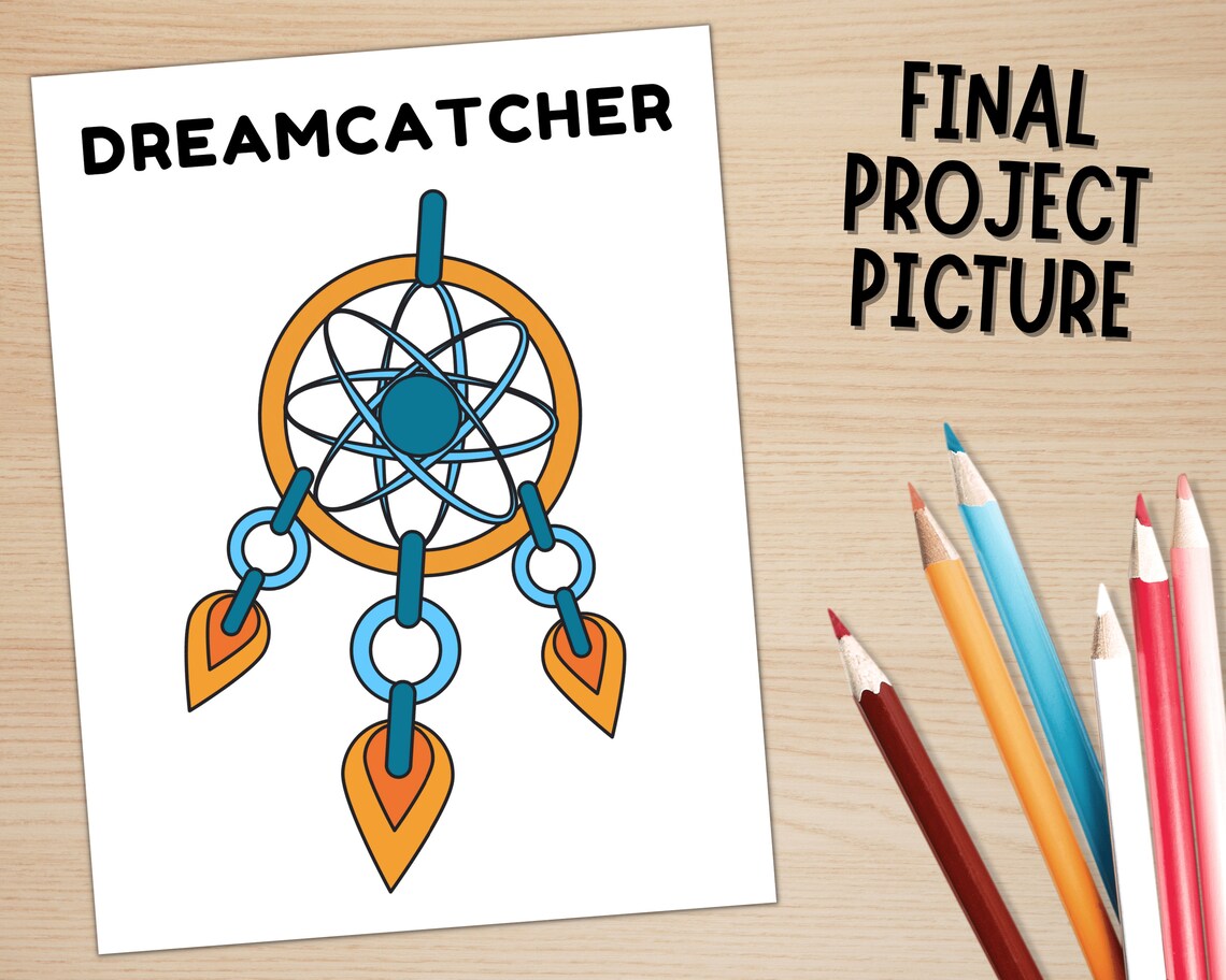 Printable Dreamcatcher Craft Native American Day Craft Activity ...