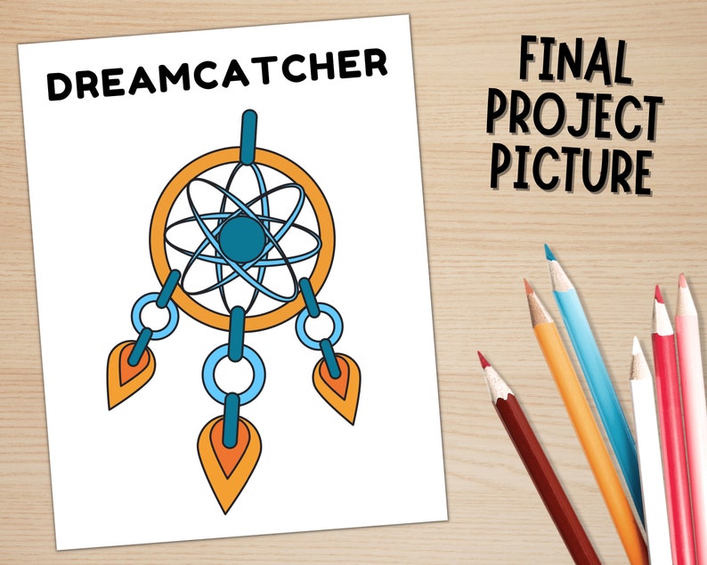 Printable Dreamcatcher Craft | Native American Day Craft Activity ...