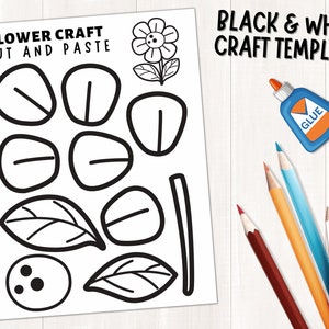 Printable Flower Printable Craft Template | Build a Flower | Spring ...