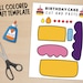 Printable Birthday Cake Craft Template for Kids | Birthday Activities ...