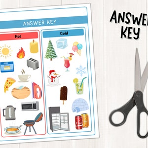 Hot and Cold Sorting Activity, Printable Hot or Cold Worksheets ...