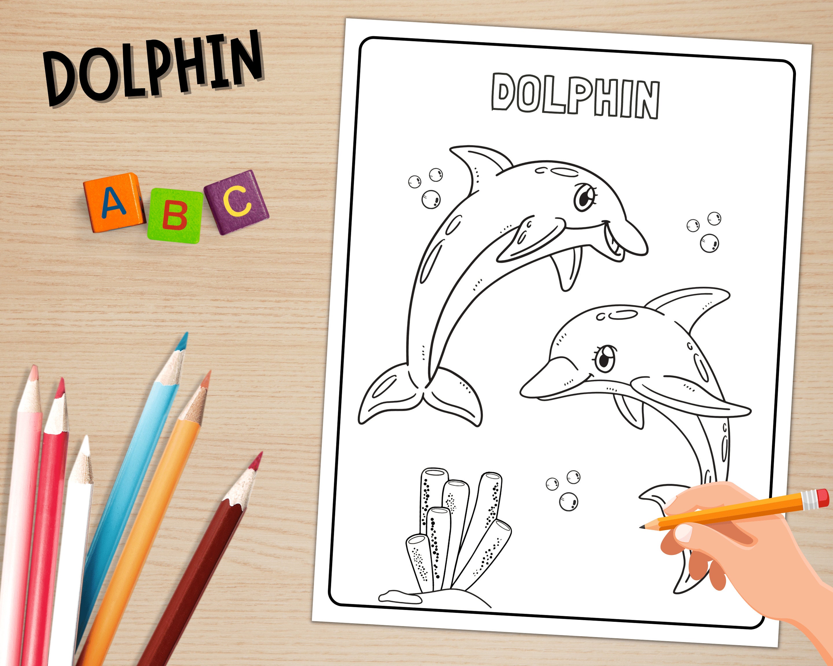 Ocean and Sea Animals Coloring Pages Sea Life Coloring Sheets Summer ...