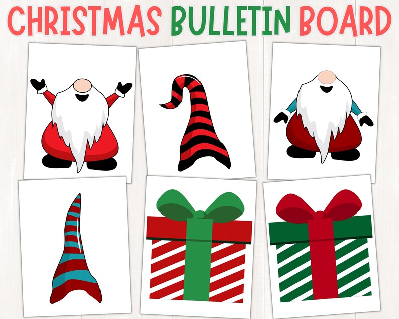Christmas Gnome Bulletin Board Kit | Christmas Classroom Decor | Gnome ...