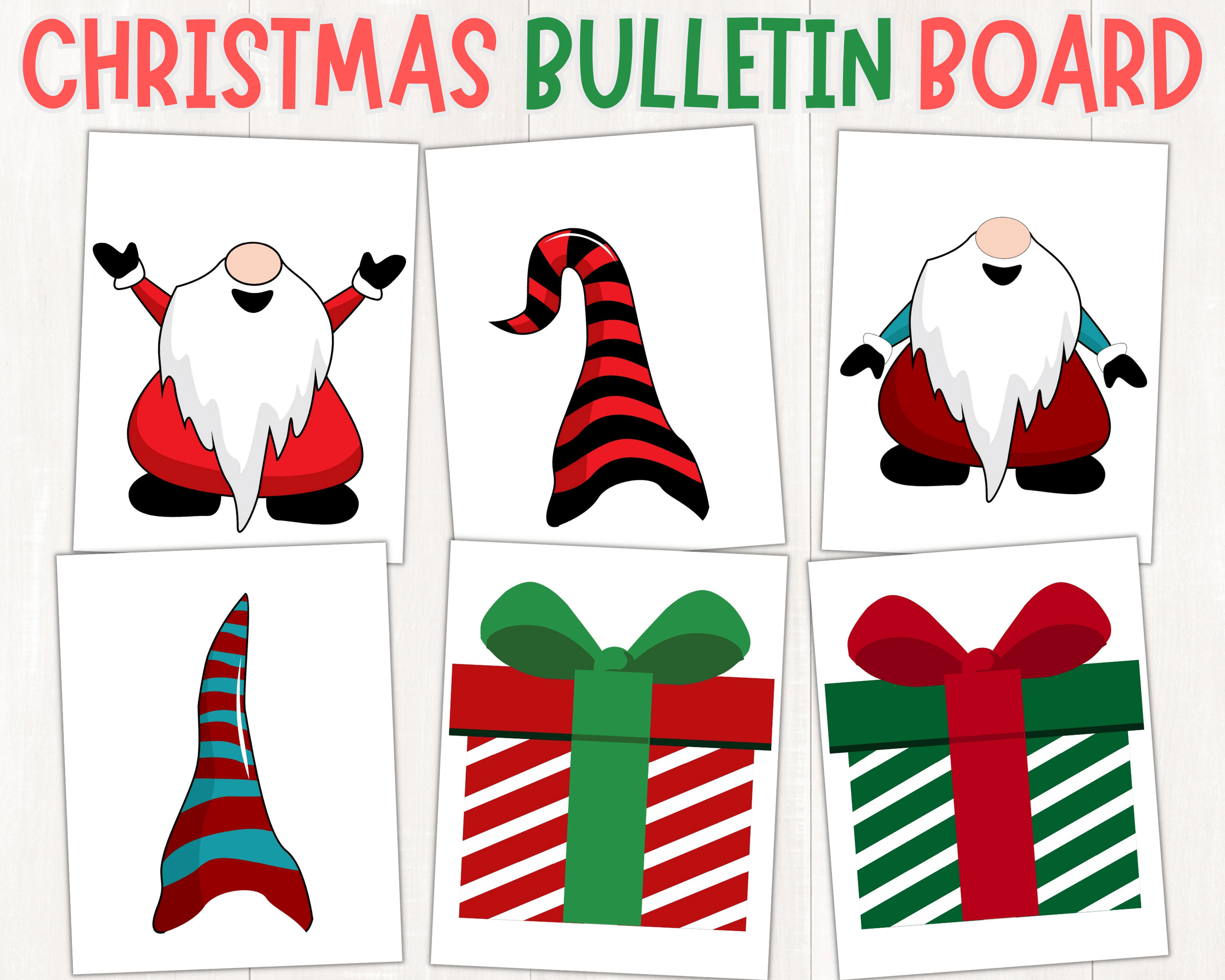 Christmas Gnome Bulletin Board Kit | Christmas Classroom Decor | Gnome ...