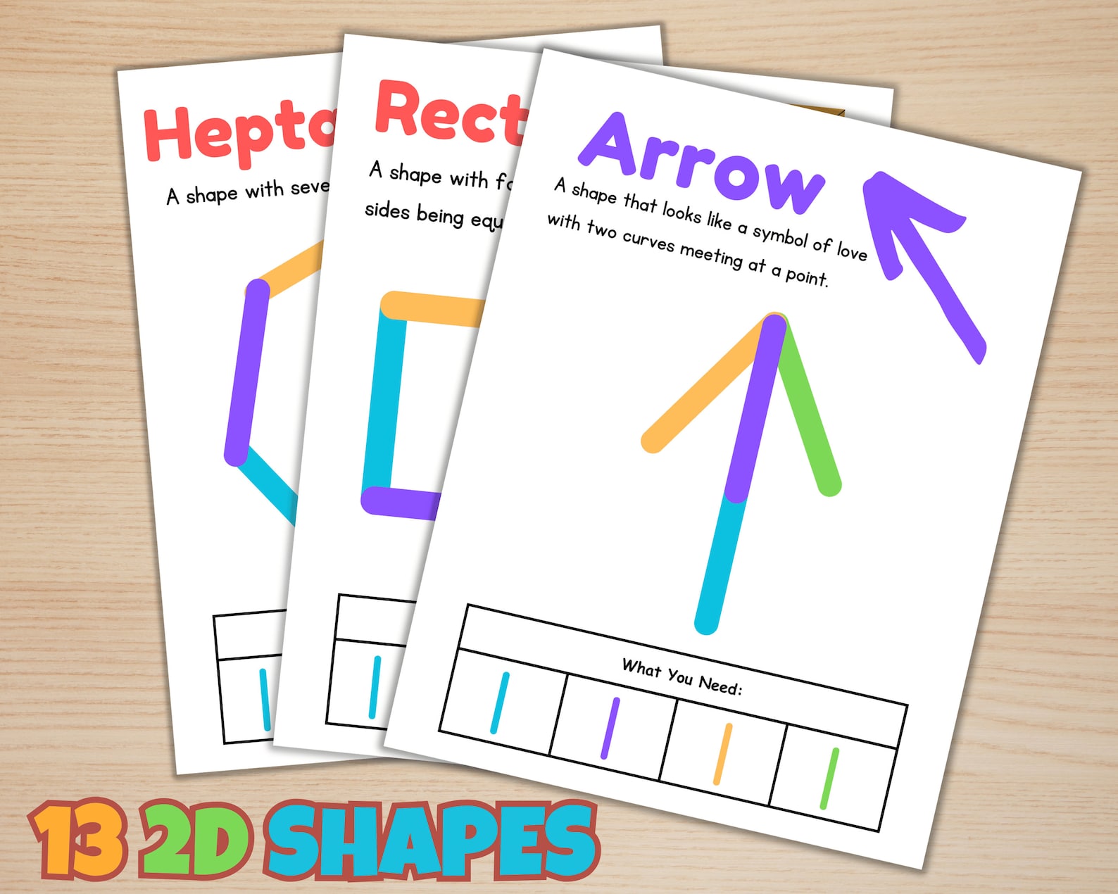 2d Shapes Popsicle Sticks Activity 2d Shape Building Printable for Kids ...
