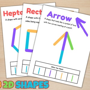 2d Shapes Popsicle Sticks Activity | 2d Shape Building | Printable for ...