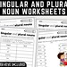 Singular and Plural Nouns Worksheets & Activities | Grammar Worksheets ...