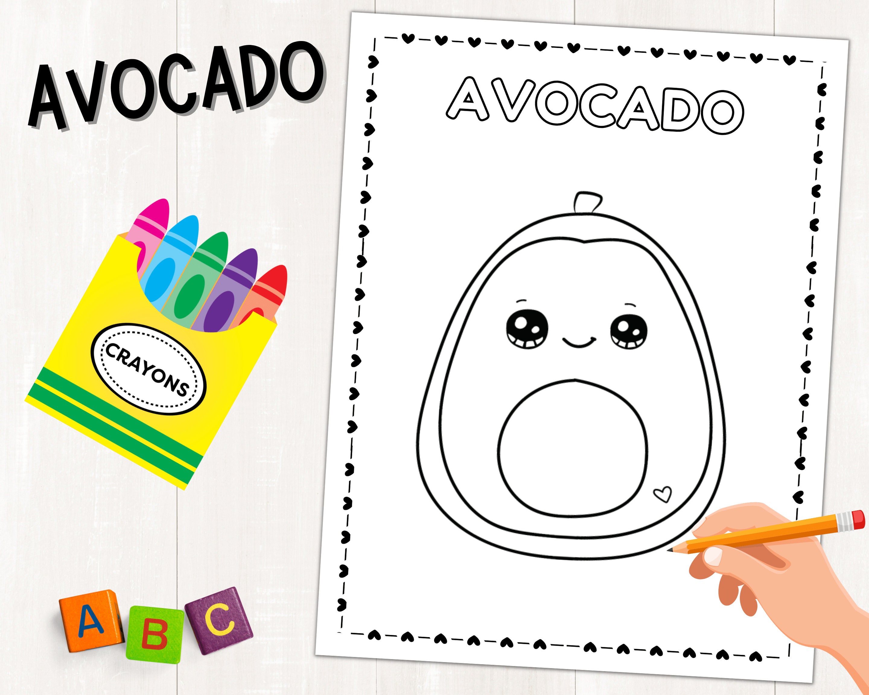 Printable Fun Fruits Coloring Pages for Kids, Summer Coloring Sheets ...