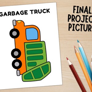 Printable Garbage Truck Craft | Earth Day Craft Activity | Garbage ...