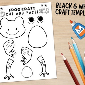 Printable Frog Craft for Kids | Spring Craft Activity | Pond Life ...