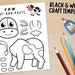 Printable Cow Craft Farm Animal Craft Farm Activities Color, Cut, and ...
