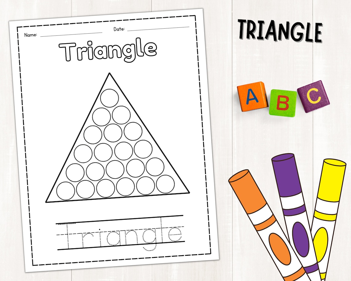 2d Shapes Dot Marker Printable 2d Shapes Do a Dot Coloring Pages ...